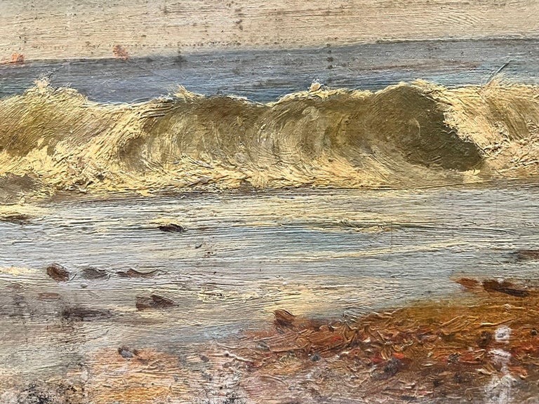 Antique English - Antique Victorian English Oil Coastal Sand Dunes ...