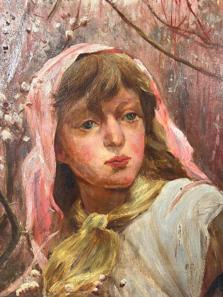 Antique English - Antique Victorian English Oil Portrait Of A Girl ...