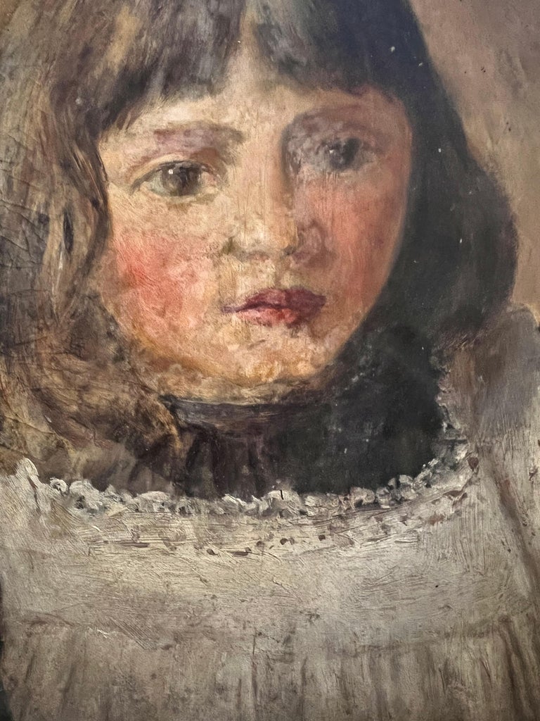 Antique English - Antique Victorian English Oil Portrait Of A Young ...