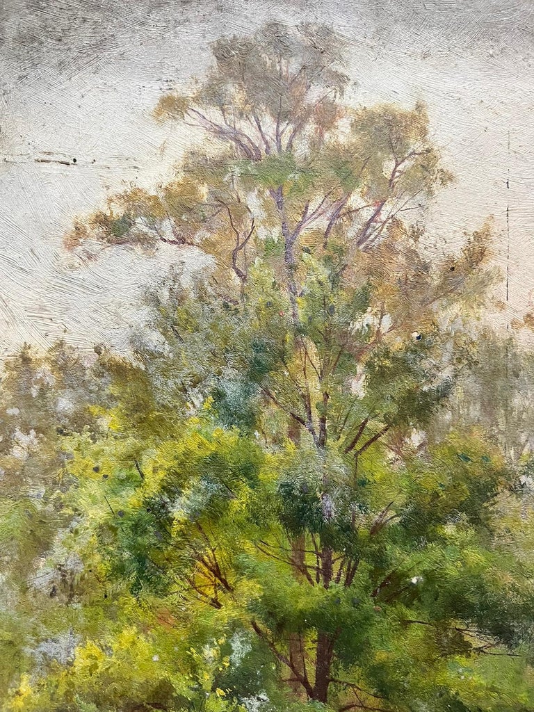 Antique English - Antique Victorian English Oil Tall Tree Woodland For ...