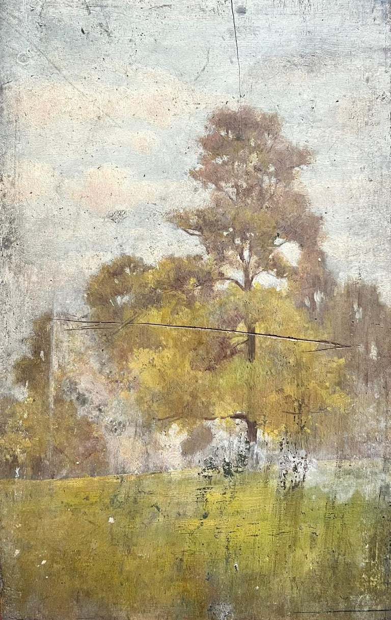 Antique English - Antique Victorian English Tall Tree In Fields ...