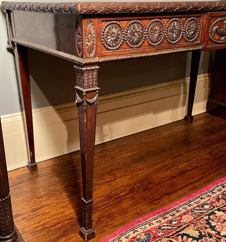 Antique English Adams Style Carved Mahogany Sideboard, Circa 1880 For ...