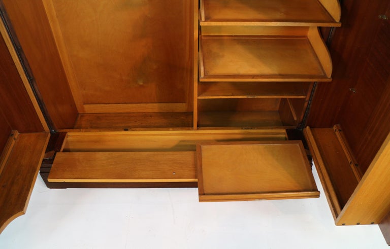 Antique English Art Deco Mahogany Gentleman’s Compactum Wardrobe by ...
