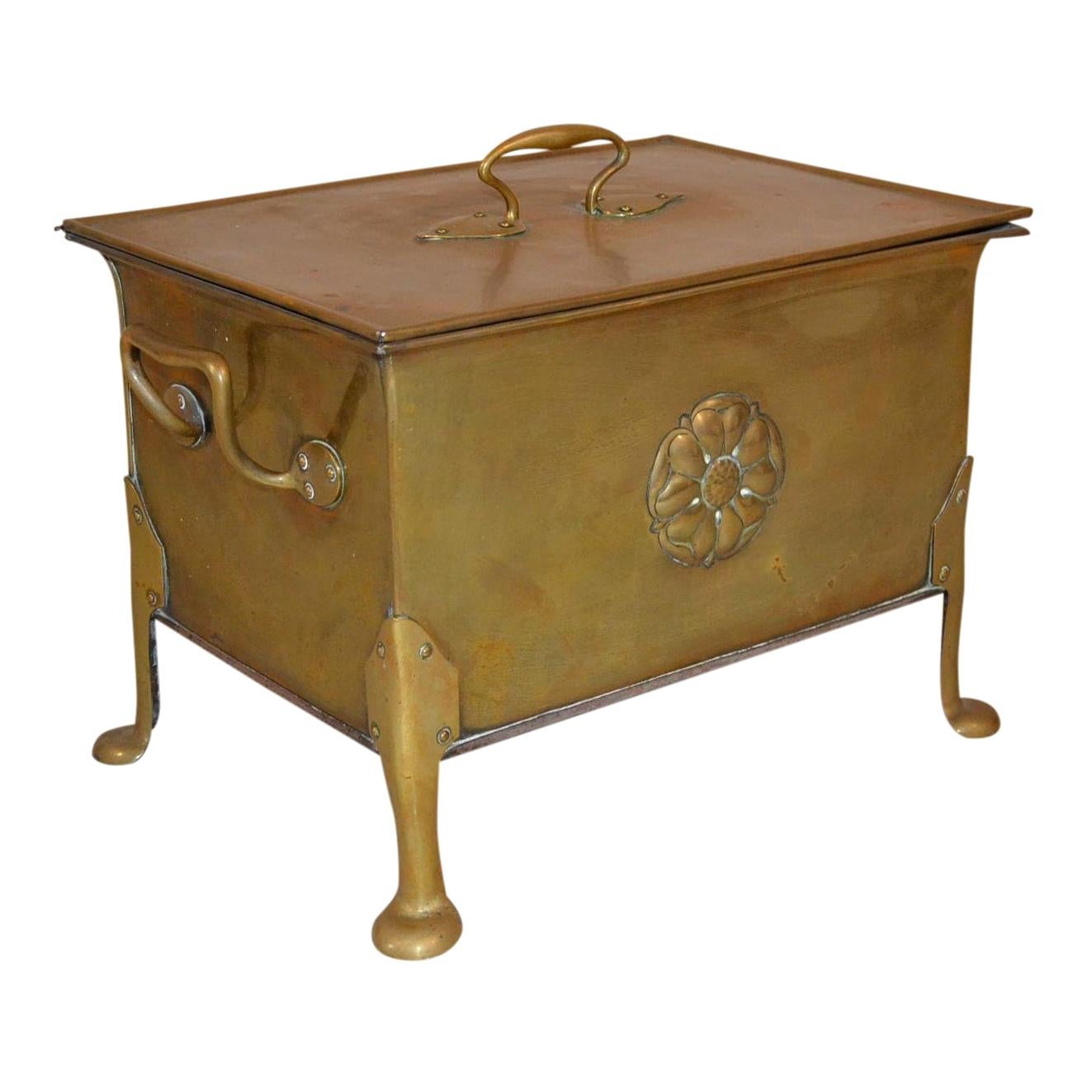 Antique Brass Tinder Box For Sale at 1stdibs