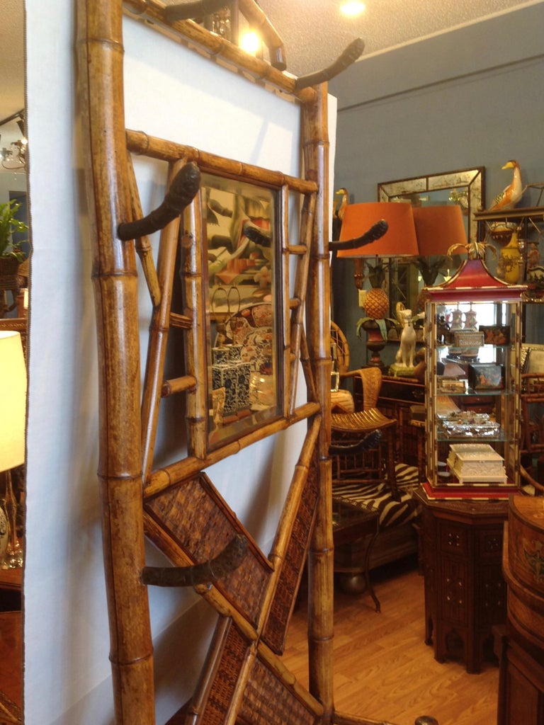 Antique English Bamboo Hall Stand at 1stdibs