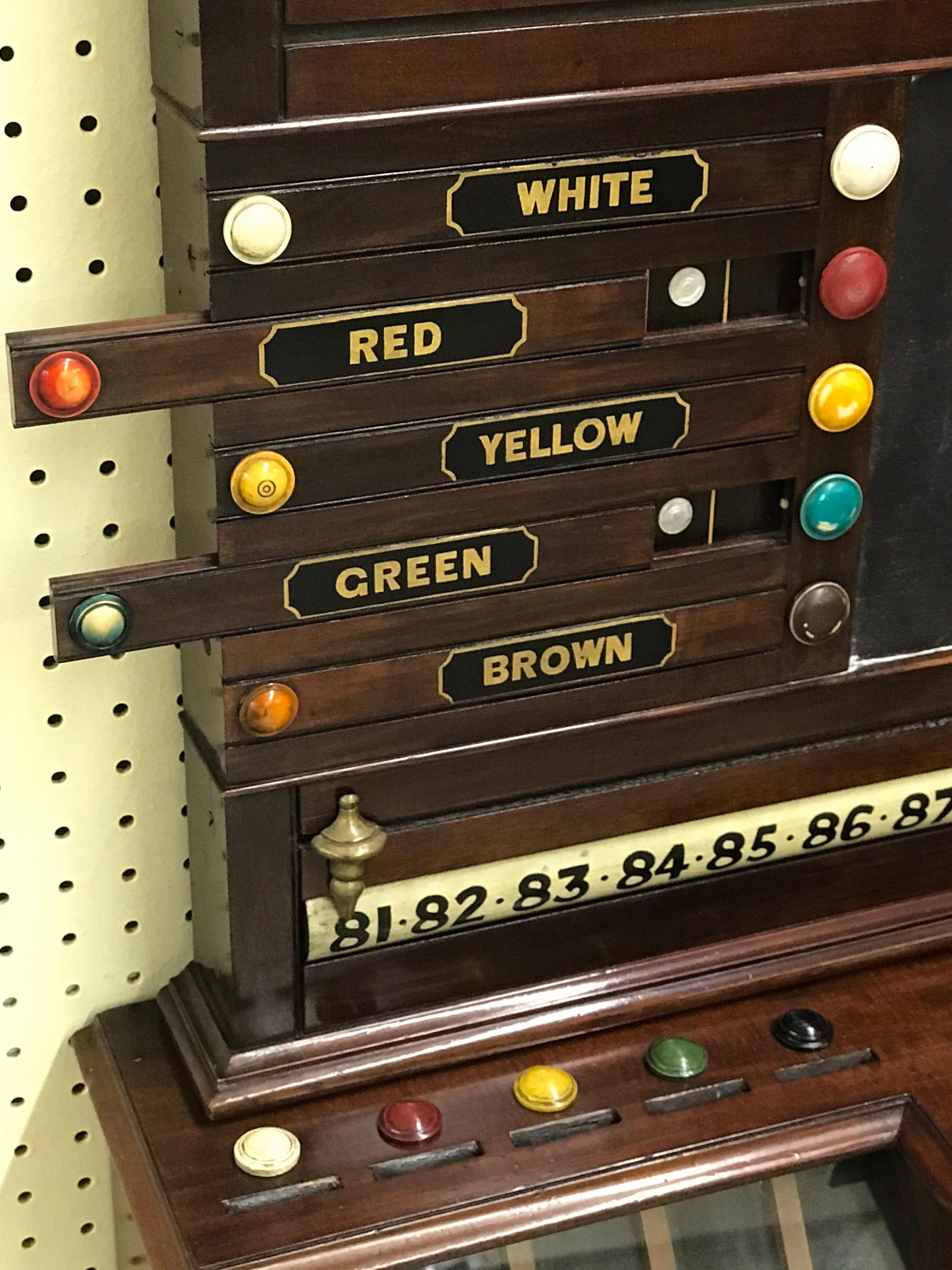 Antique English Billiards Score Board by Burroughes and Watts, London ...