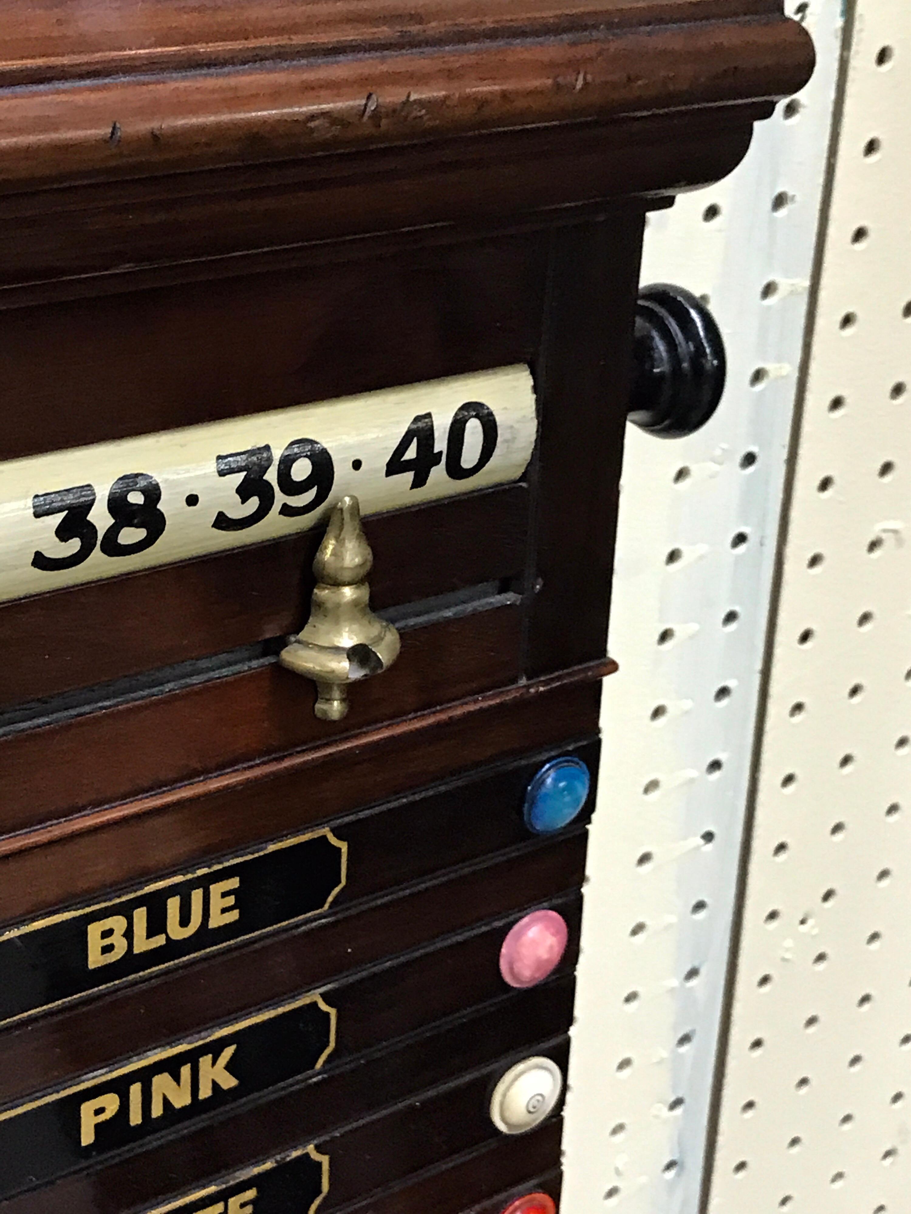 Antique English Billiards Score Board by Burroughes and Watts, London ...