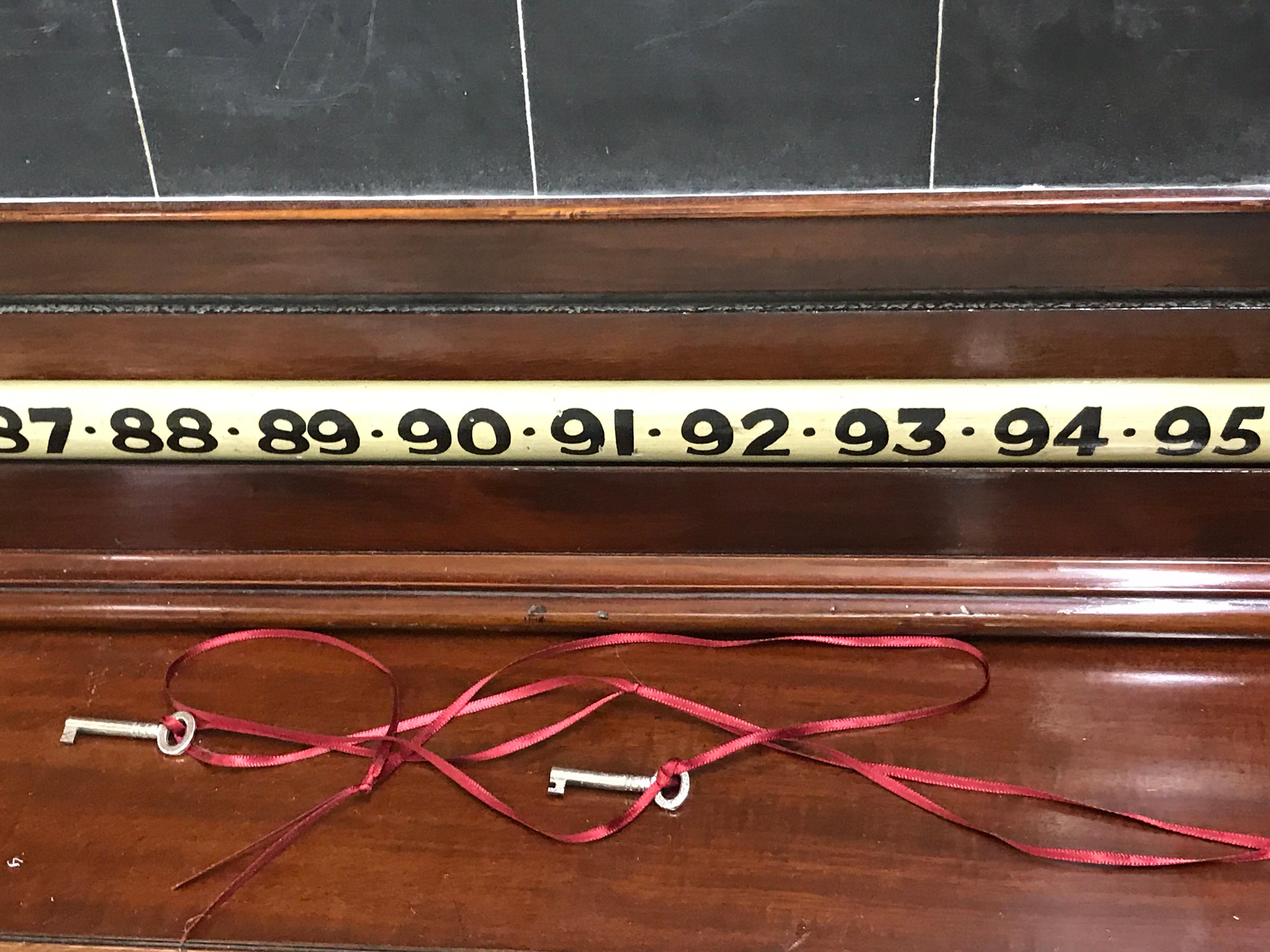 Antique English Billiards Score Board by Burroughes and Watts, London ...