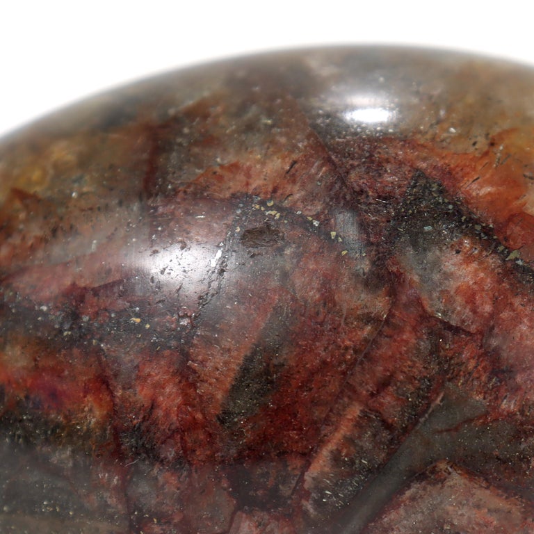 Antique English Blue John or Derbyshire Spar Egg Shaped Paperweight For ...