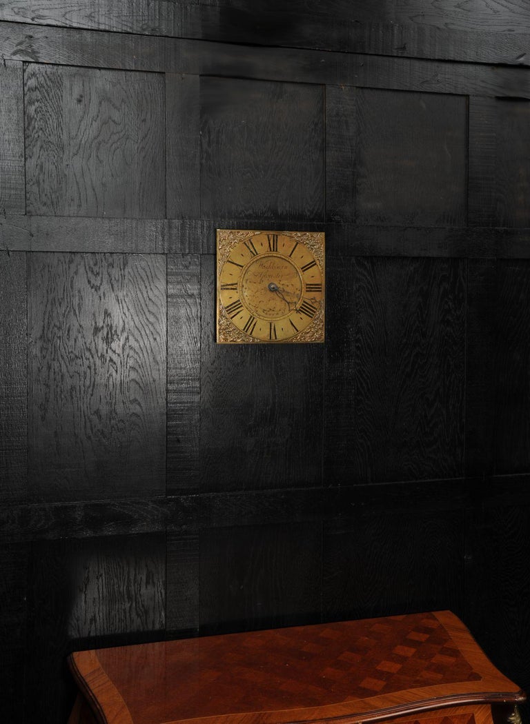 Antique English Brass Clock Dial Face Industrial 1770 Fully Working For ...