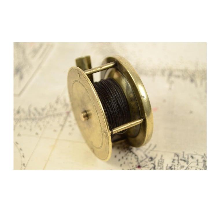 Antique English Brass Fishing Reel Made in the Early 1900s For Sale at ...