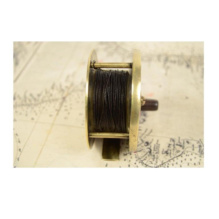 Antique English Brass Fishing Reel Made in the Early 1900s For Sale at ...
