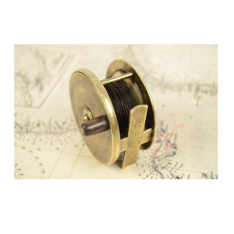 Antique English Brass Fishing Reel Made in the Early 1900s For Sale at ...