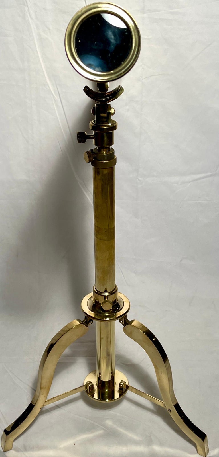 Antique English Victorian Brass Telescope on Stand, Circa 1890. For ...