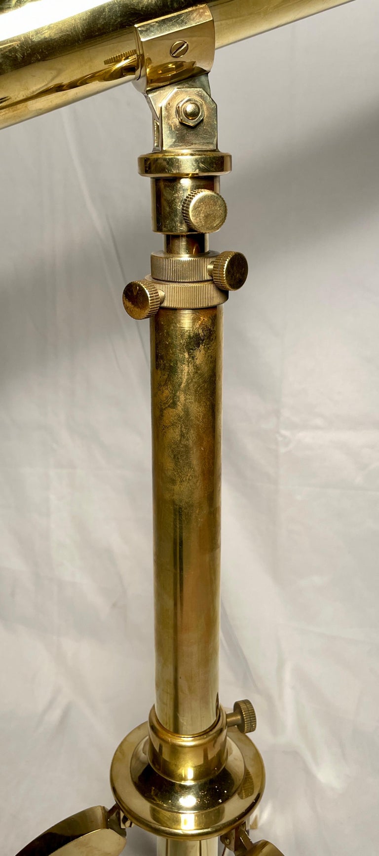 Antique English Victorian Brass Telescope on Stand, Circa 1890. For ...