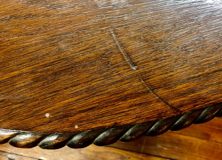 Antique English Chippendale Style Mahogany Serpentine Small Huntboard ...