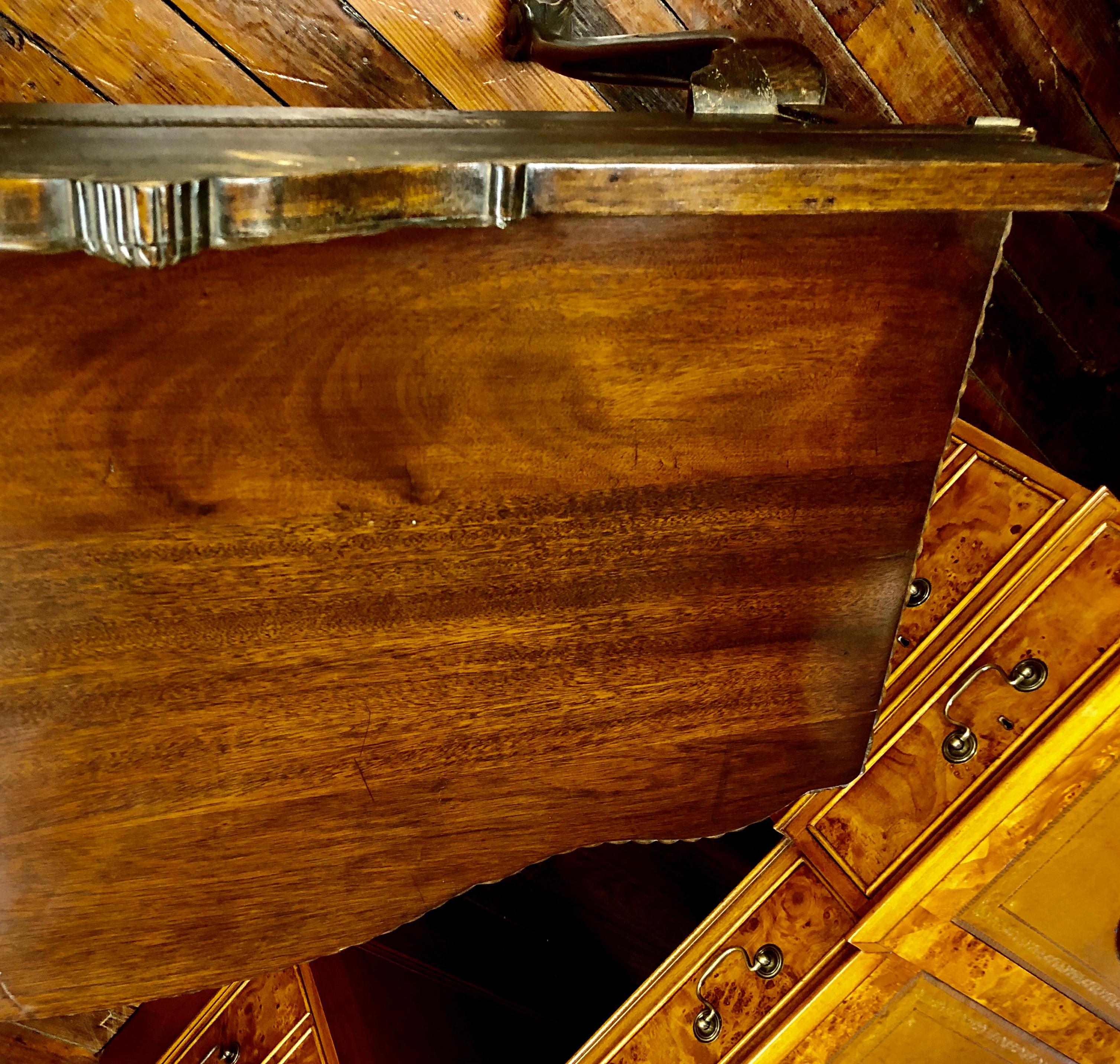 Antique English Chippendale Style Mahogany Serpentine Small Huntboard ...