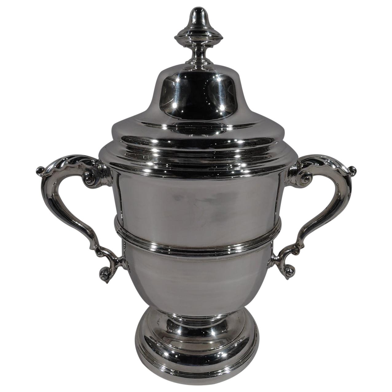 Antique English Classical Sterling Silver Covered Urn Trophy Cup For ...