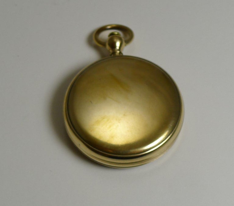 Antique English Compass in Case with White Enamel Dial; Georgian circa ...