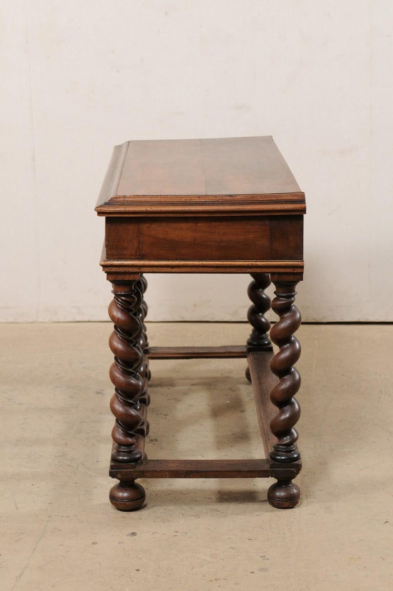 Antique English Console Table Beautifully Presented on Robust Barely ...