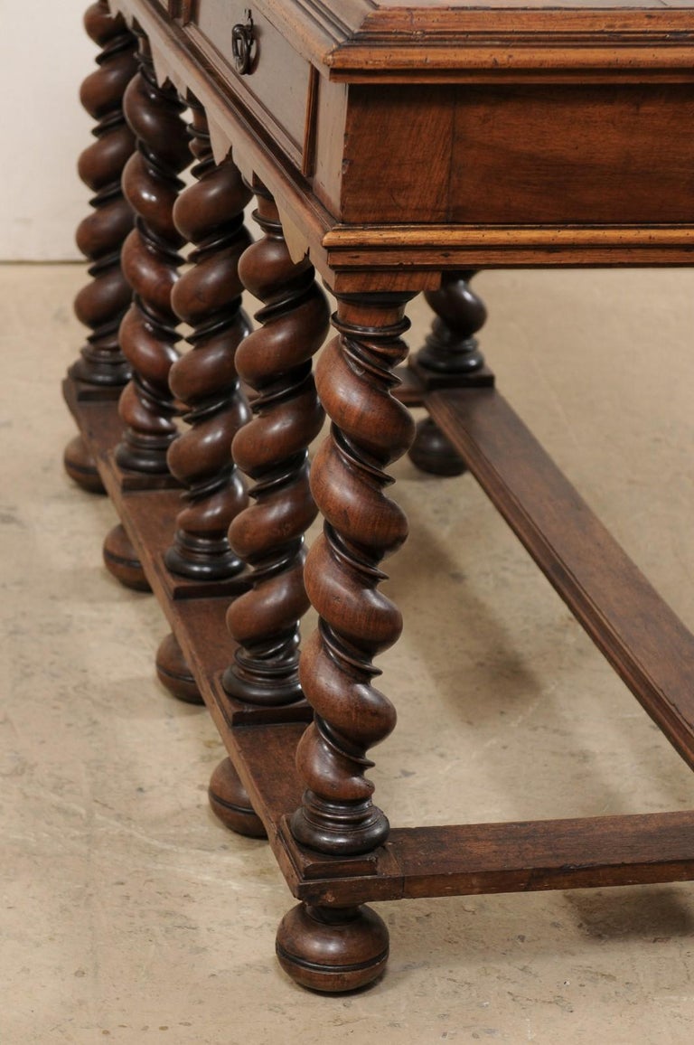 Antique English Console Table Beautifully Presented on Robust Barely ...