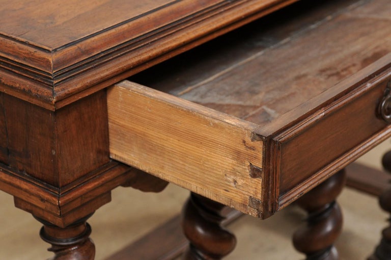 Antique English Console Table Beautifully Presented on Robust Barely ...