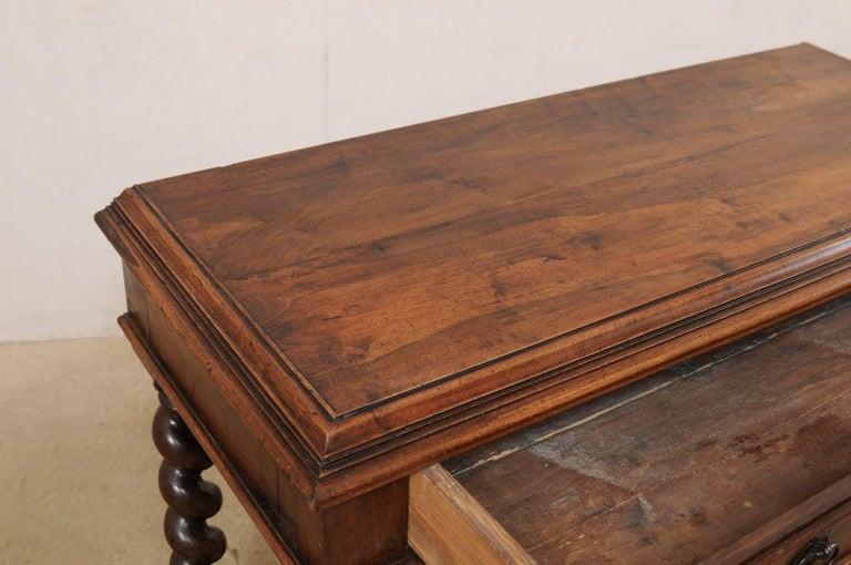 Antique English Console Table Beautifully Presented on Robust Barely ...