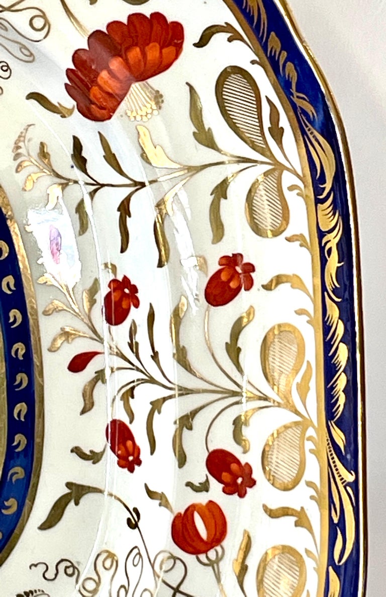 Antique English Copeland 'Spode' Hand Ptd. Porcelain Imari Decor Large ...