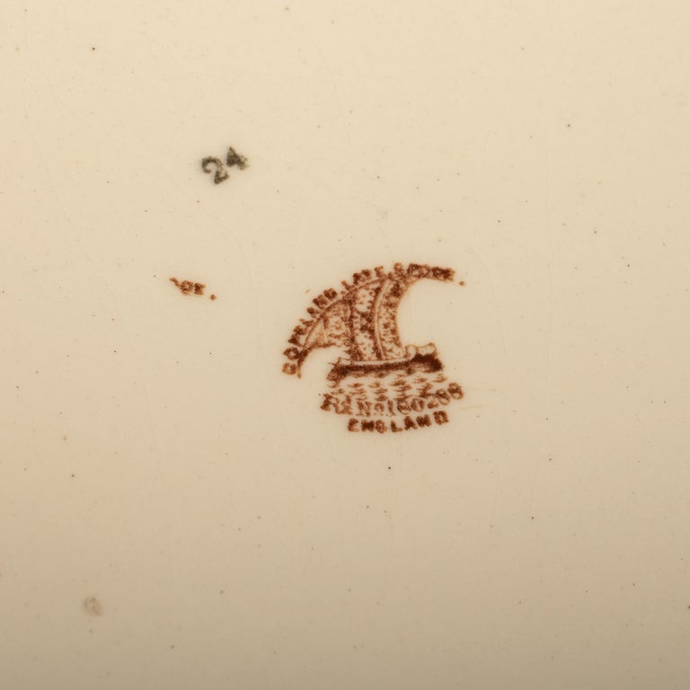 Antique English Copeland Spode Ironstone Thanksgiving Turkey Serving ...