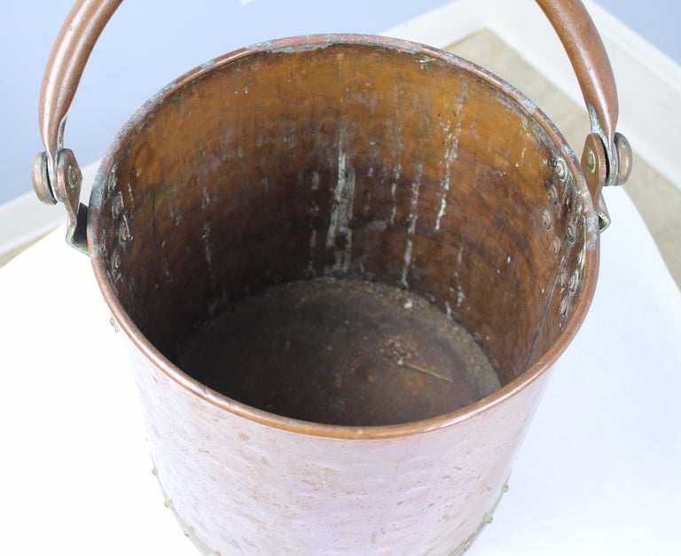 Antique English Copper Pail at 1stDibs