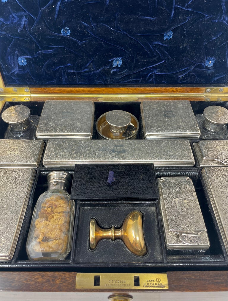 Antique English Coromandel Fitted Traveler's Box Compendium, Circa 1850 ...
