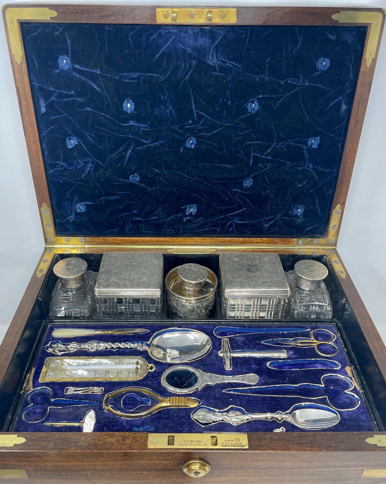 Antique English Coromandel Fitted Traveler's Box Compendium, Circa 1850 ...