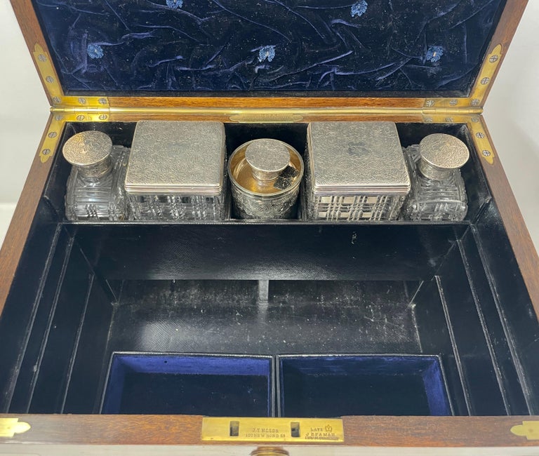 Antique English Coromandel Fitted Traveler's Box Compendium, Circa 1850 ...