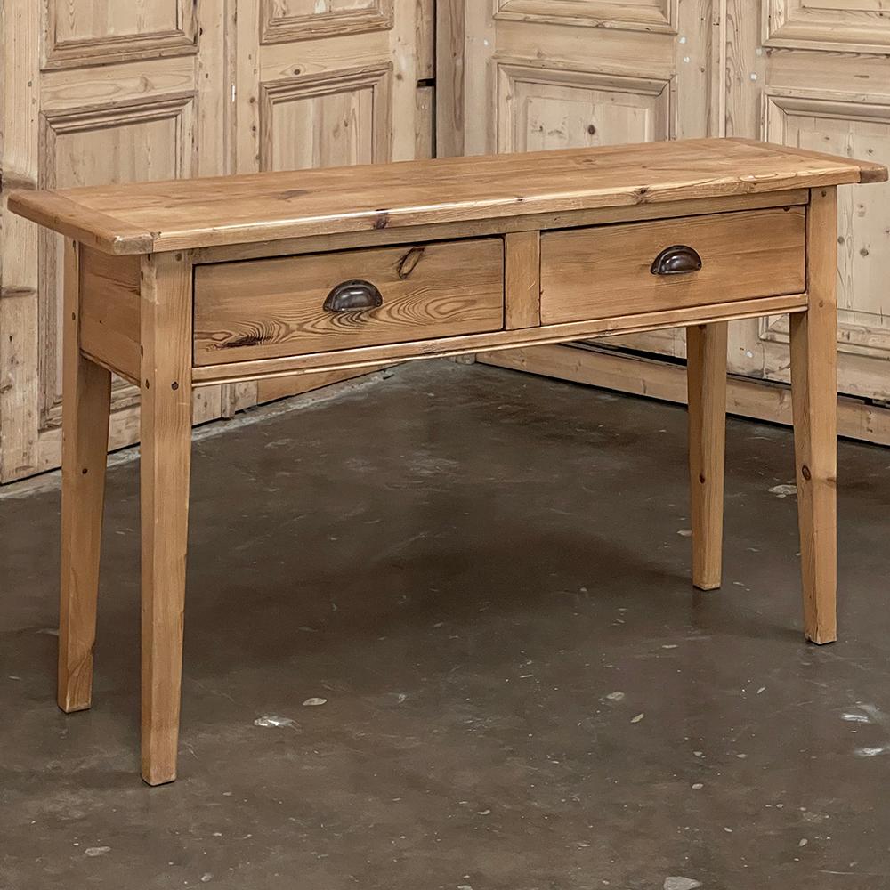 Antique English Country Pine Sofa Table ~ Console For Sale at 1stDibs
