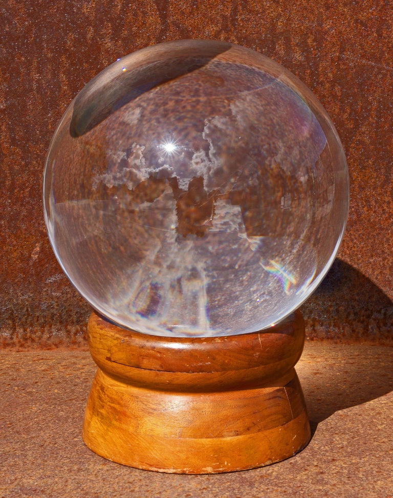 Antique English Crystal Ball at 1stDibs