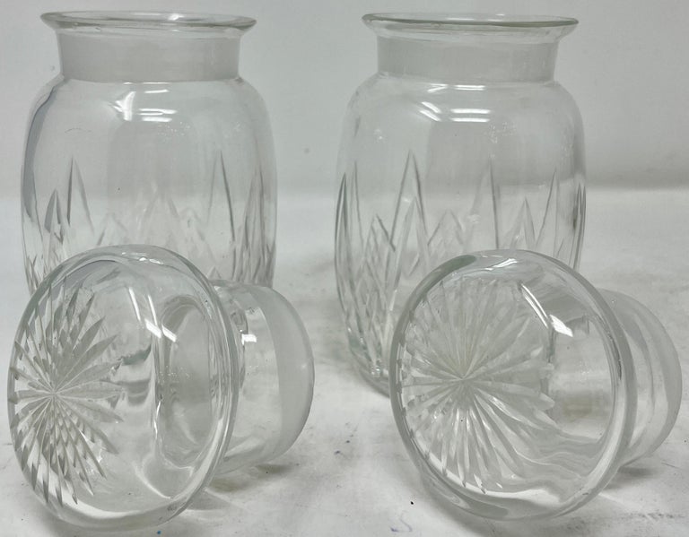 Antique English Crystal and Silver-Plate Double Jar Pickle Castor and ...