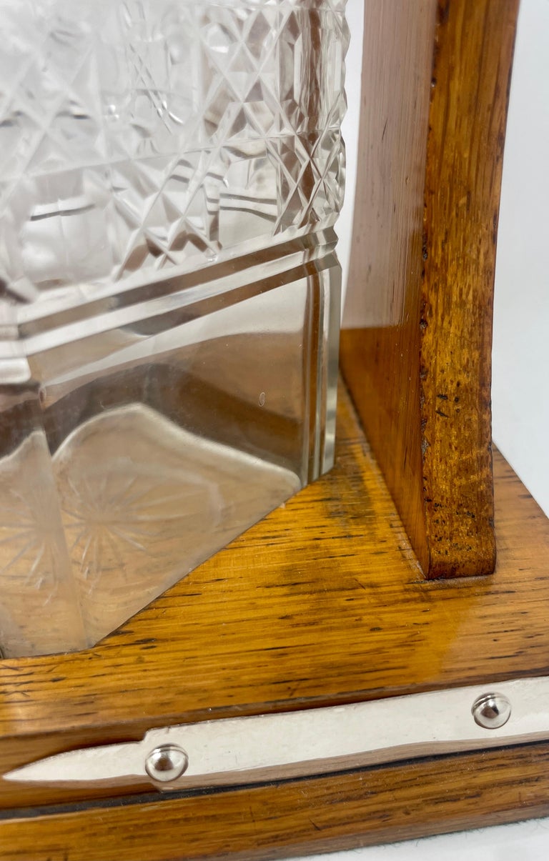 Antique English Cut Crystal and Oak Tantalus, Circa 1880 For Sale at ...
