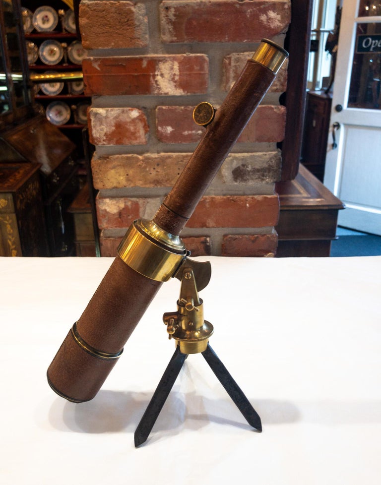 Antique English "Davon" Patent Combination Micro-Telescope and case ...