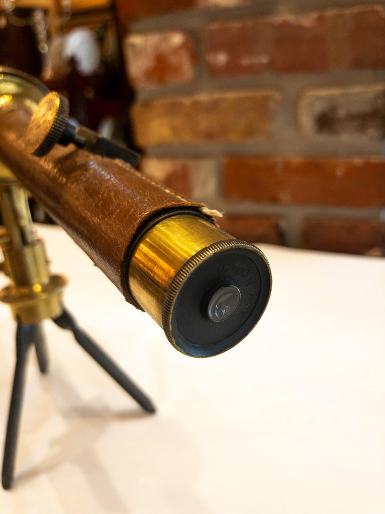 Antique English "Davon" Patent Combination Micro-Telescope and case ...