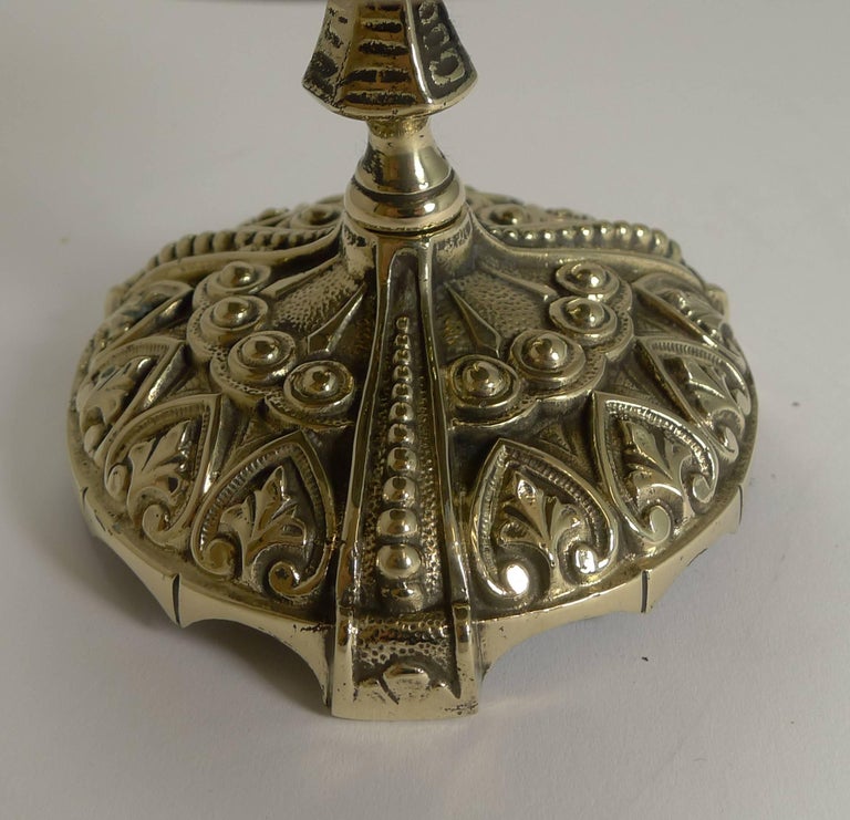 Antique English Desk or Counter Bell in Cast Brass, circa 1880 at ...