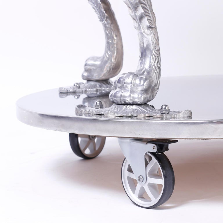 Antique English Domed Serving Cart at 1stDibs