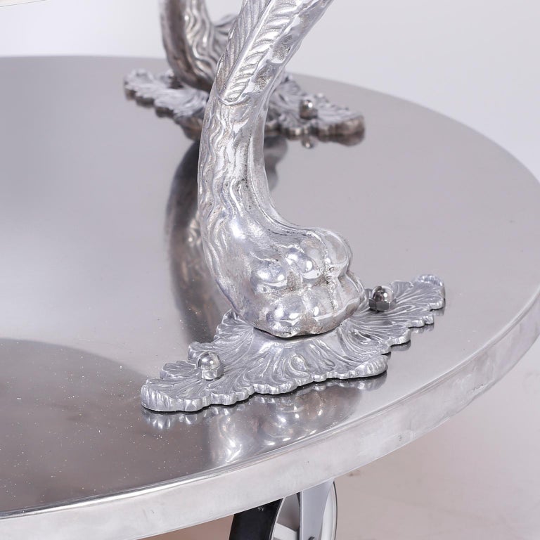 Antique English Domed Serving Cart at 1stDibs