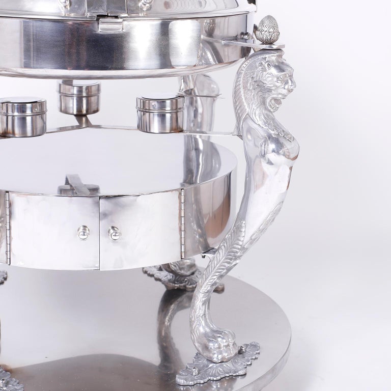 Antique English Domed Serving Cart at 1stDibs