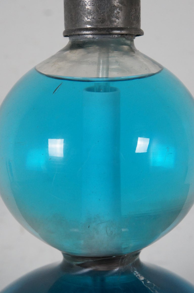 Antique English Double Globe Gourd Seltzogene Seltzer Soda Siphon ...