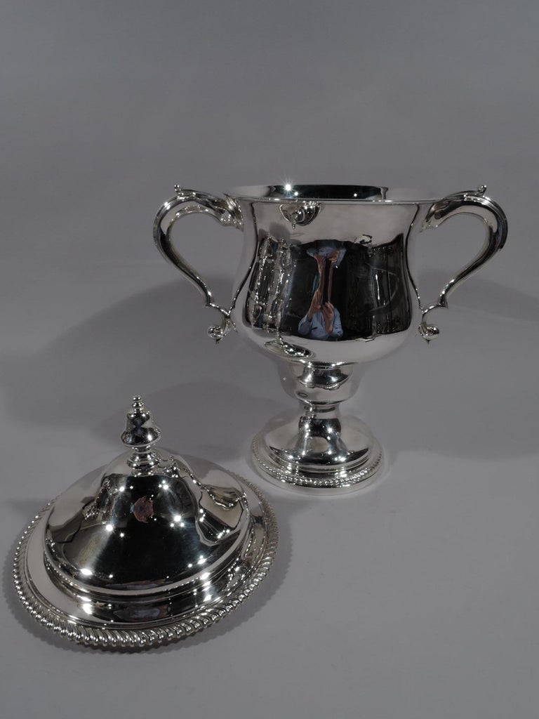 Antique English Edwardian Sterling Silver Covered Urn Trophy Cup For ...