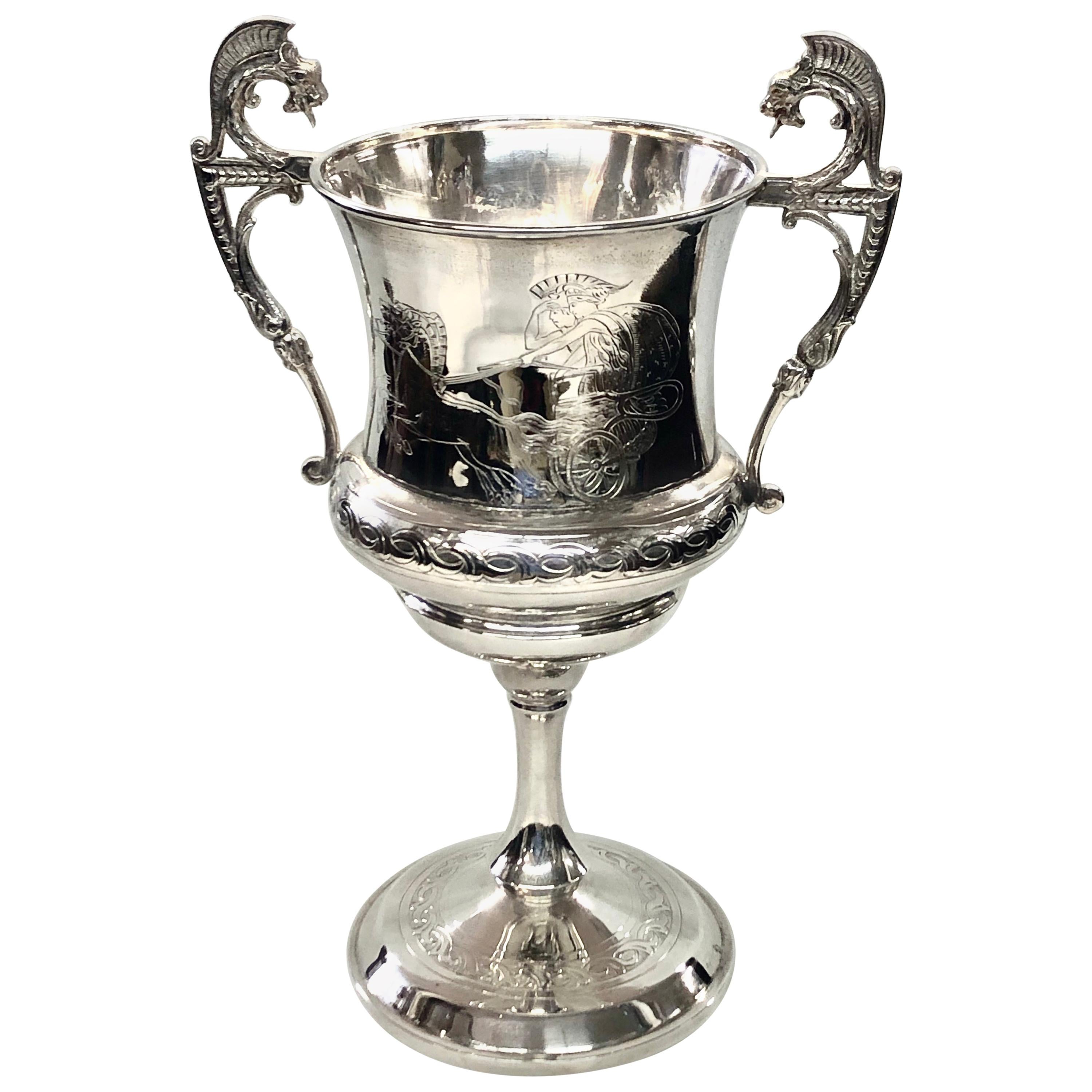 Antique English Etruscan Motif Sheffield Silver Plate Trophy or Loving ...