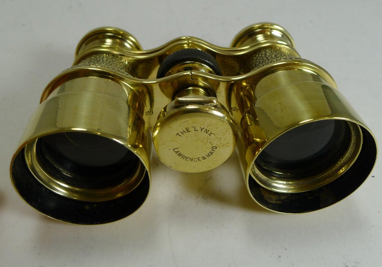 Antique English Field Glasses or Binoculars by Lawrence and Mayo, with ...