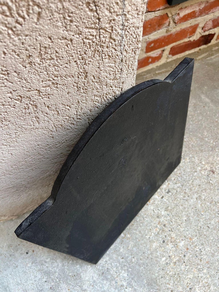 Antique English Fireback Cast Iron Hearth Panel Kitchen Backsplash 19th ...