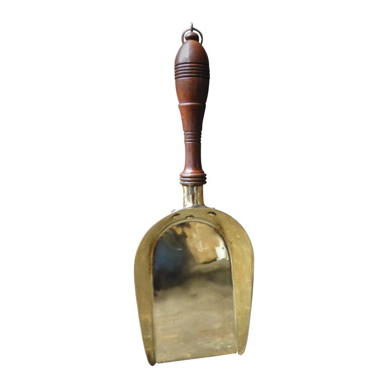 Antique English Fireplace Shovel or Fire Shovel, 19th Century at 1stDibs