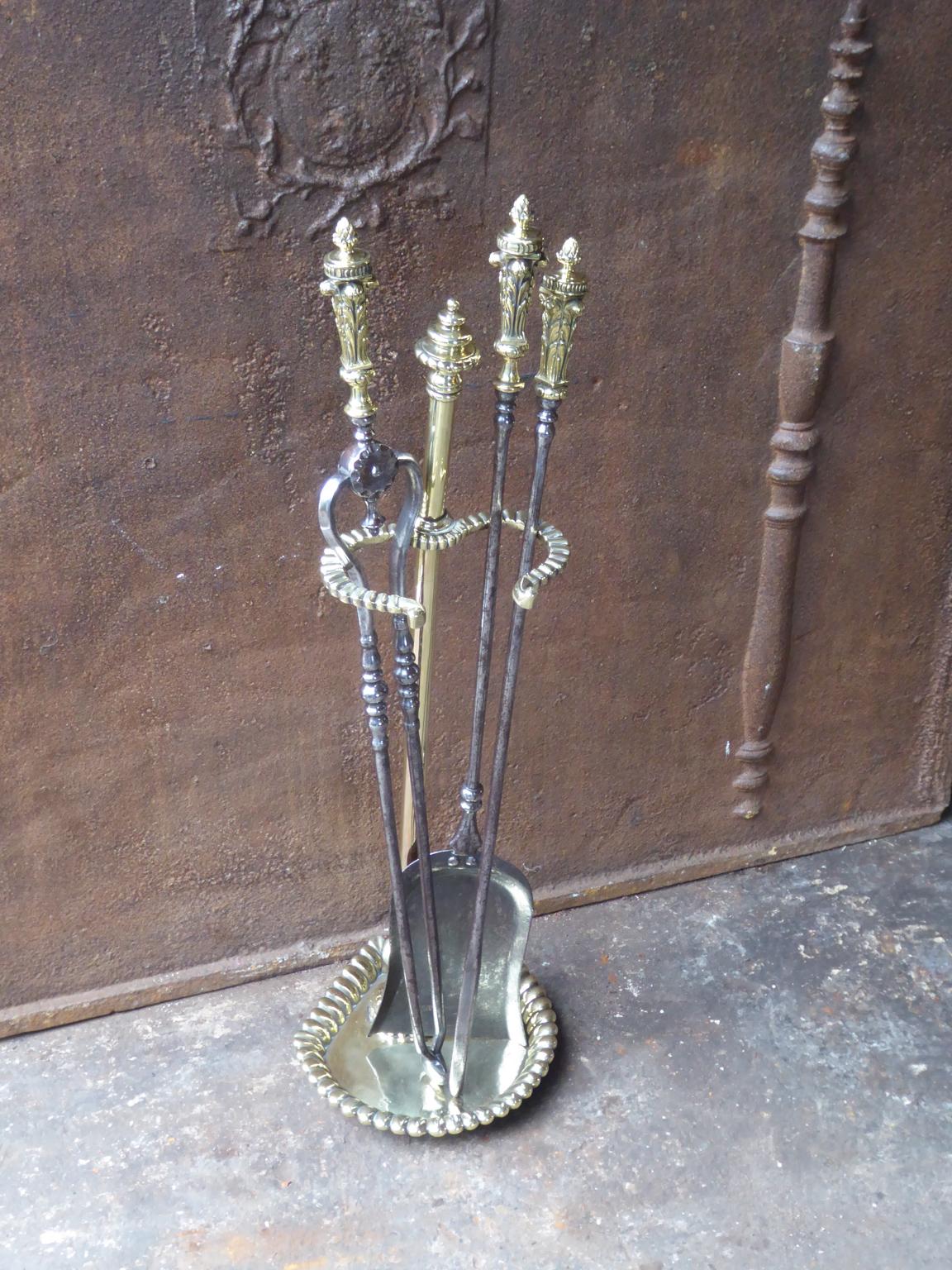 Antique English Fireplace Tools, Victorian Companion Set, 19th Century ...